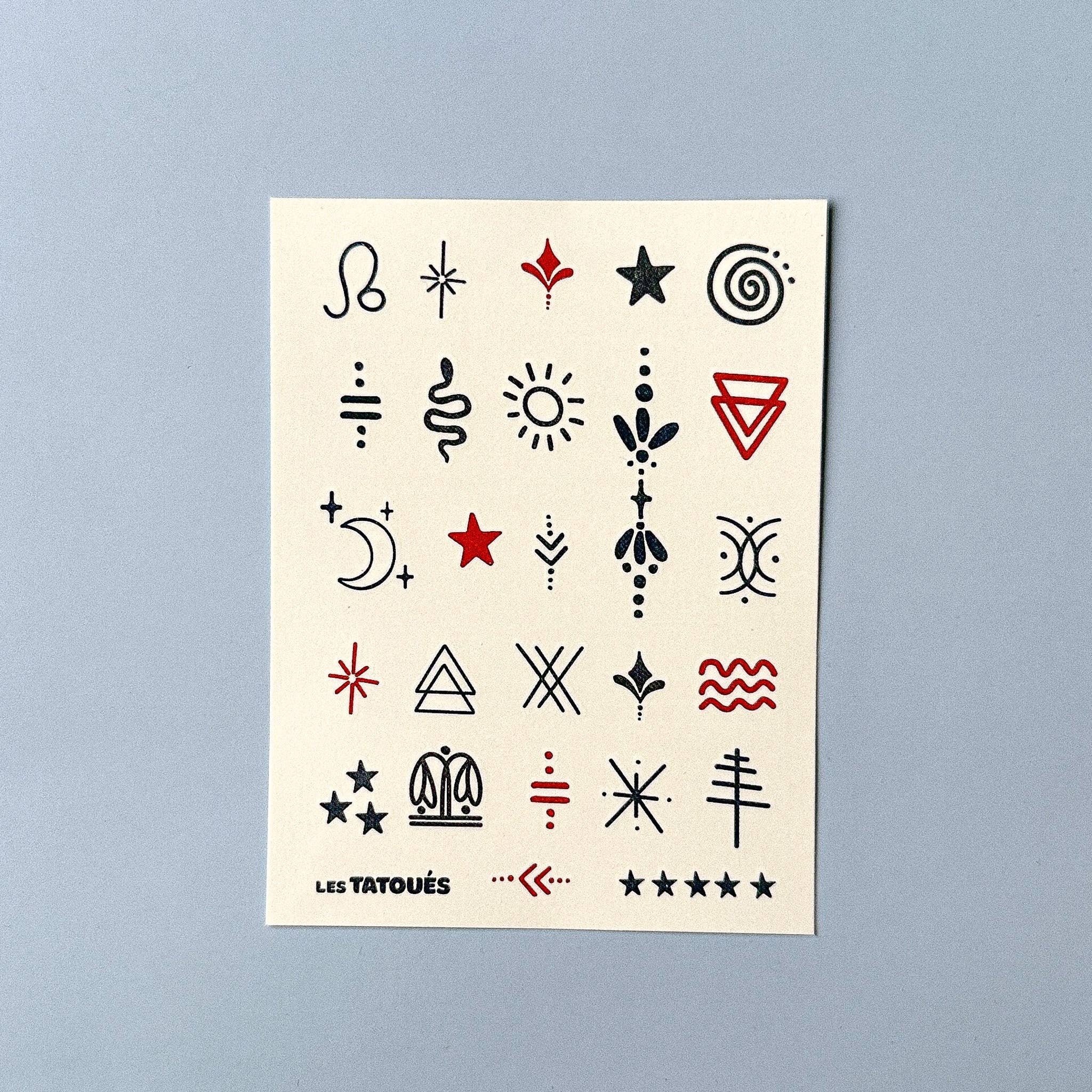 The Mini symbols - Temporary tattoos | The Licit Garden